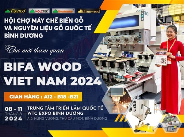 Đại Phúc VINH CNC - Nhà tài trợ chính của BIFA WOOD Vietnam 2024!